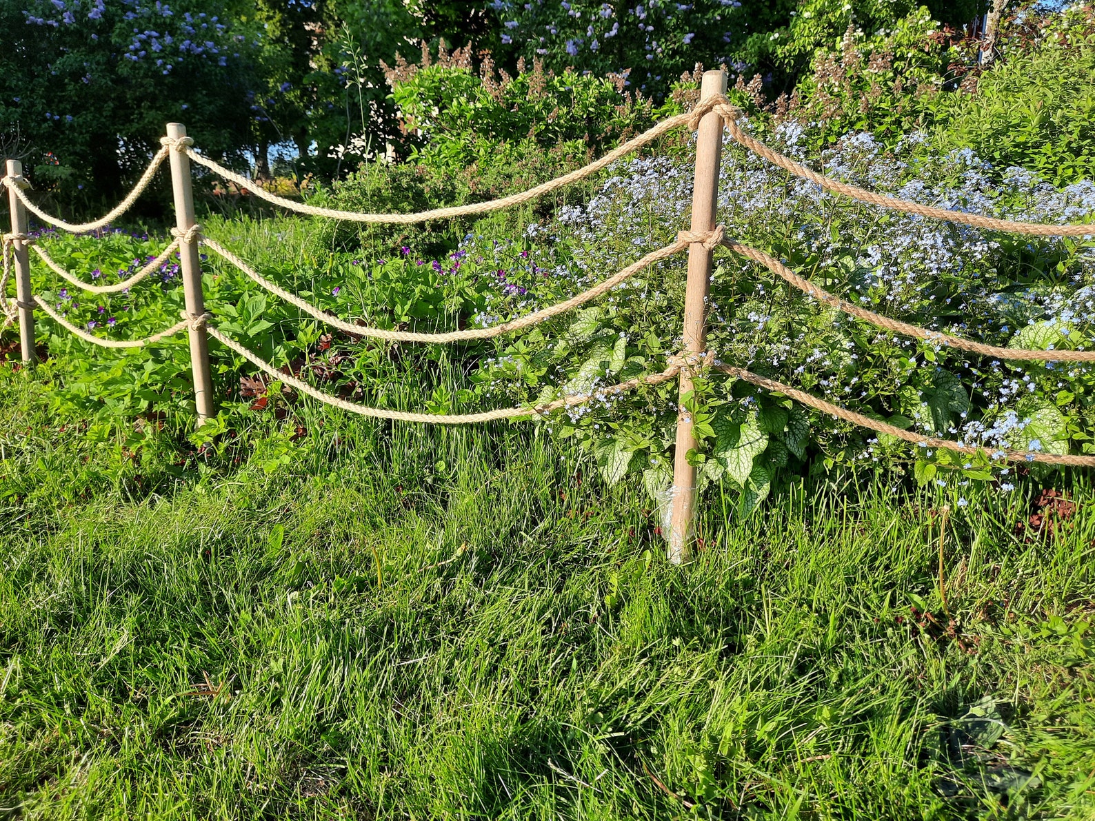 Triple Rope Fence - Etsy