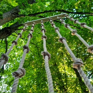 Climbing Rope Wall, Row of Climbing Ropes With Knots - Etsy