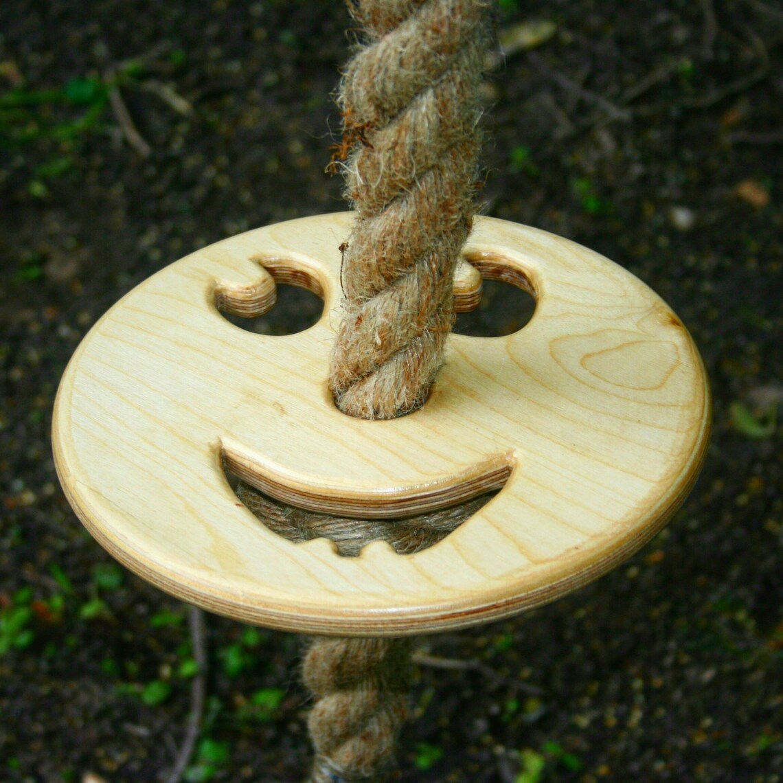 Tree Swing Wood Swing Playground Disc Swing Classic Disc - Etsy