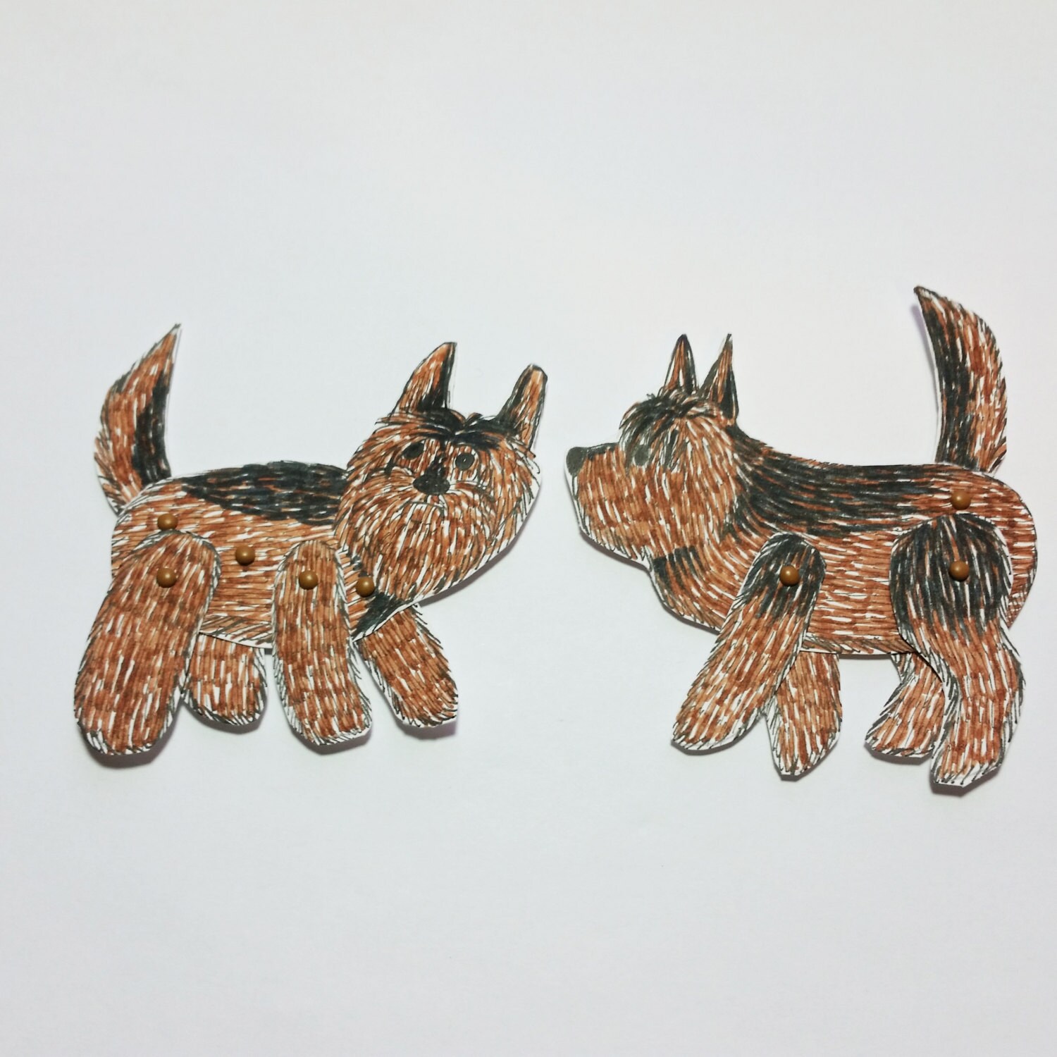 Yorkshire Terrier Yorkie Dog Animal Paper Dolls Puppets Patterns ...