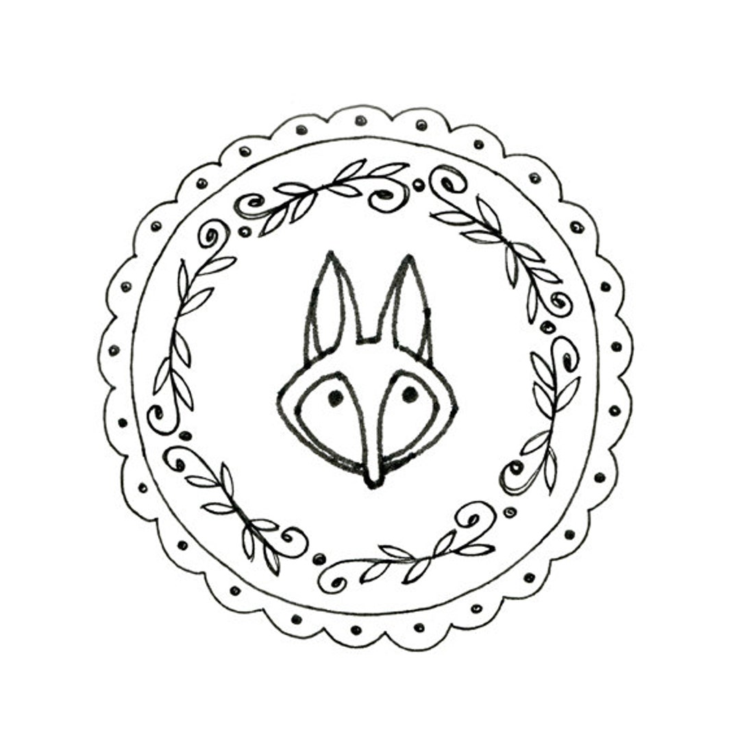 Fox Hand Embroidery Pattern Printable Woodland Animal Digital ...