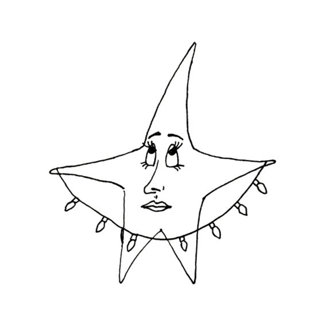 Christmas Star Embroidery Pattern Digital Downloadable PDF String ...