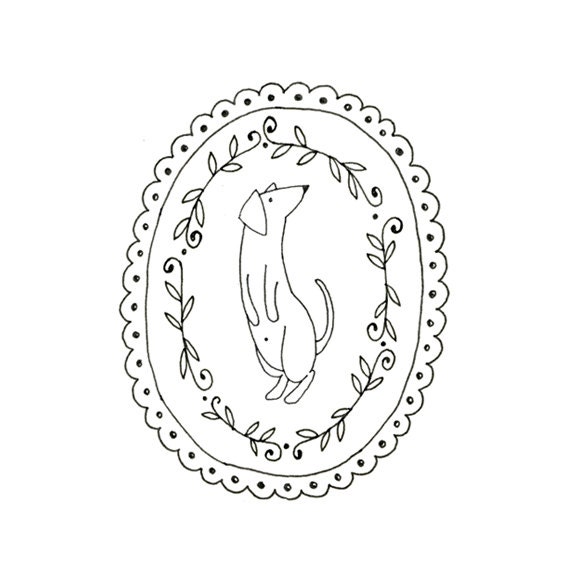 Hand Embroidery Dachshund Dog Wiener Dog Pattern Printable Sausage ...