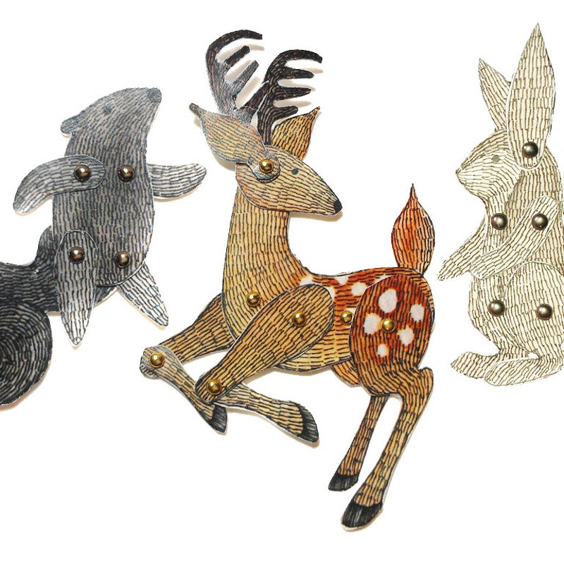 Animal Paper Dolls - Etsy