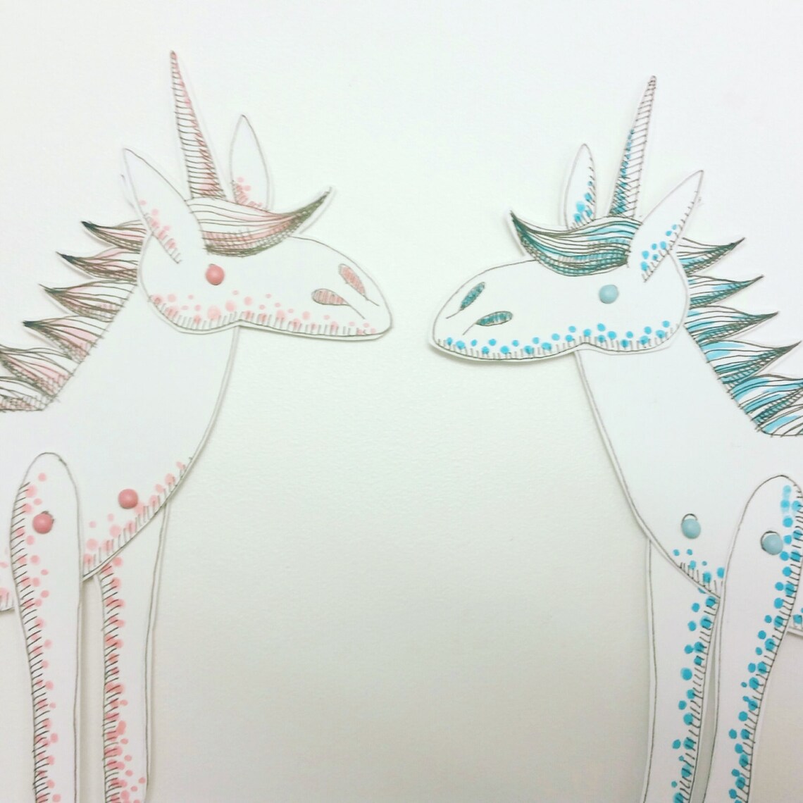 Unicorn Animal Paper Dolls Puppets Patterns, Articulated Mechanical ...