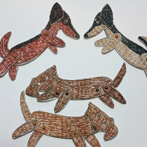 Dachshund Wiener Dog Animal Paper Dolls Puppets Patterns Articulated ...