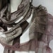 Beige Lace Scarf, Extra Long Scarf, Striped Long Scarf, Brown Beige ...
