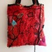 Red Boho Bags Handmade Cloth Bag Red Black Fabric Bag - Etsy
