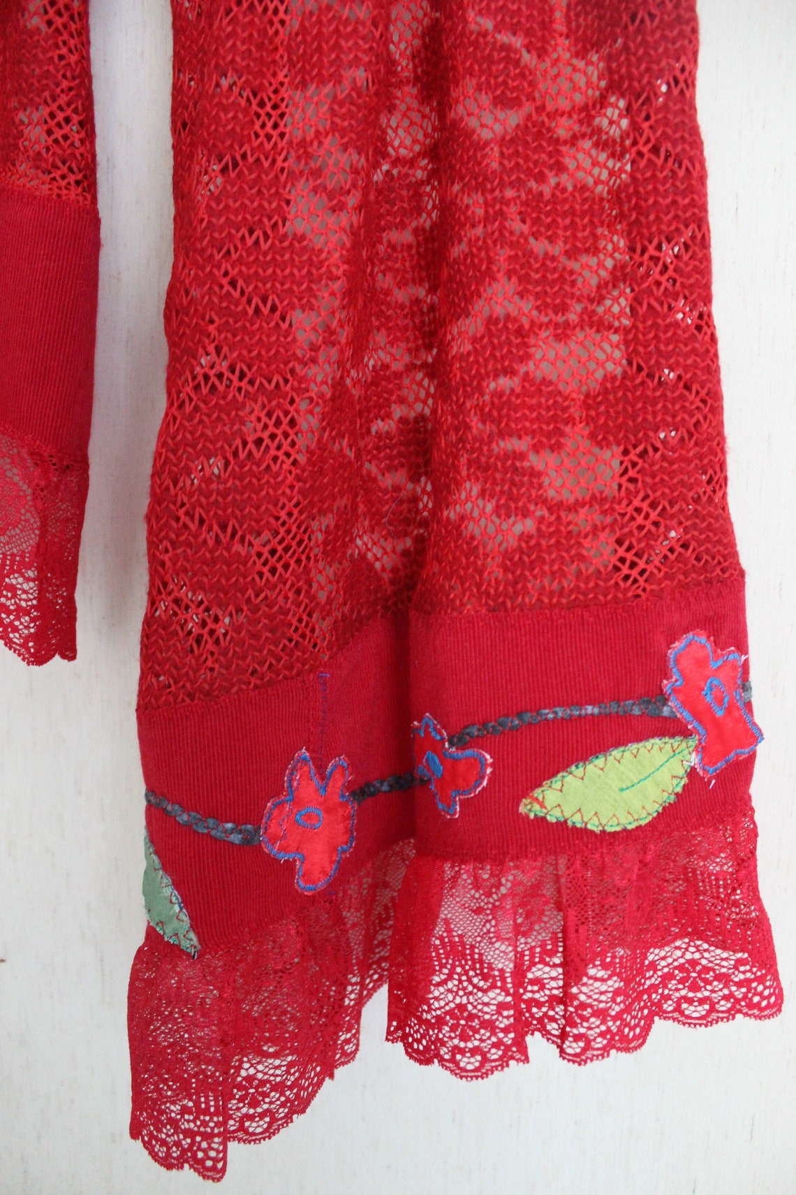 Red Long Wide Shawl Red Mercerized Woman Scarf Big Size - Etsy