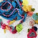 Blue Triangle Shawl, Fringed Flowers, Ethnic Cotton Shawl, Floral ...