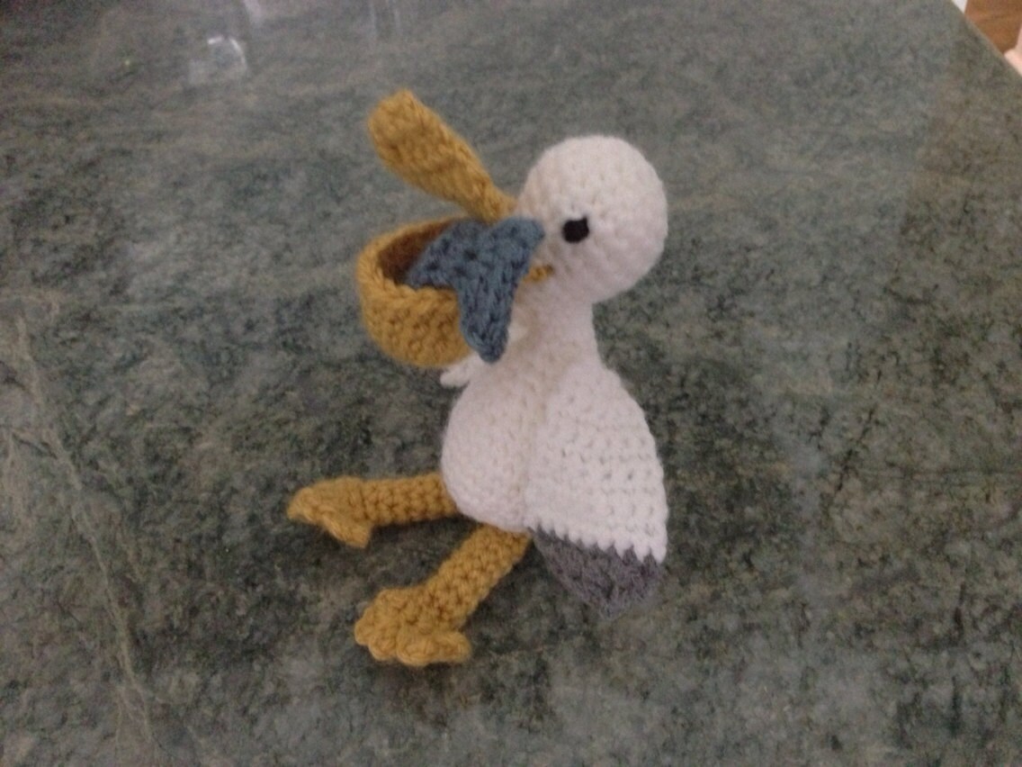 Peter the Pelican Crochet Amigurumi Stuffed Animal PATTERN Directions ...