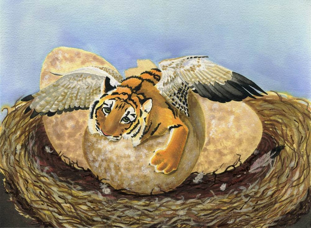 Just Hatched Baby Tiger Gryphon - Etsy