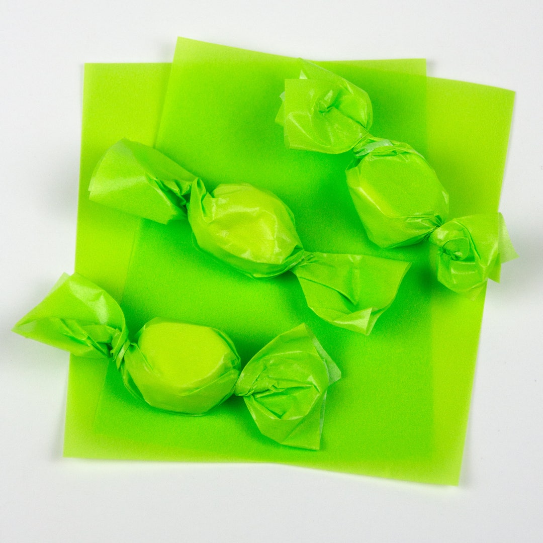 Pistachio Green Caramel Wrappers or Taffy Wrappers, 4" X 5", Package of ...