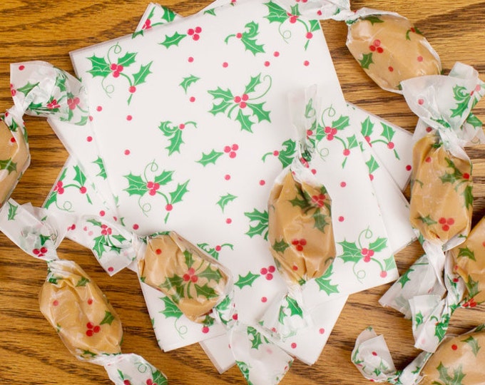 Holly Caramel & Taffy Wrappers, 4 X 5 In. 1 Lb. Package - Etsy