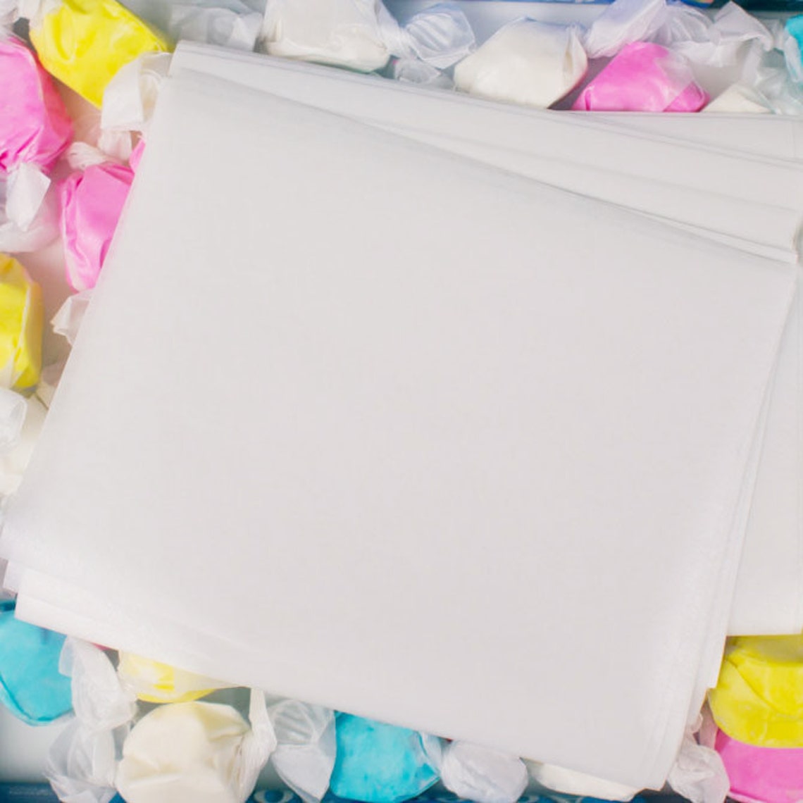 White Taffy Wrappers , 4 X 5 In., Package of 100 - Etsy