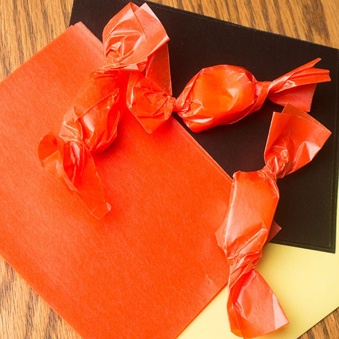 Orange Caramel Wrappers or Taffy Wrappers, 4" X 5", Package of 100 - Etsy