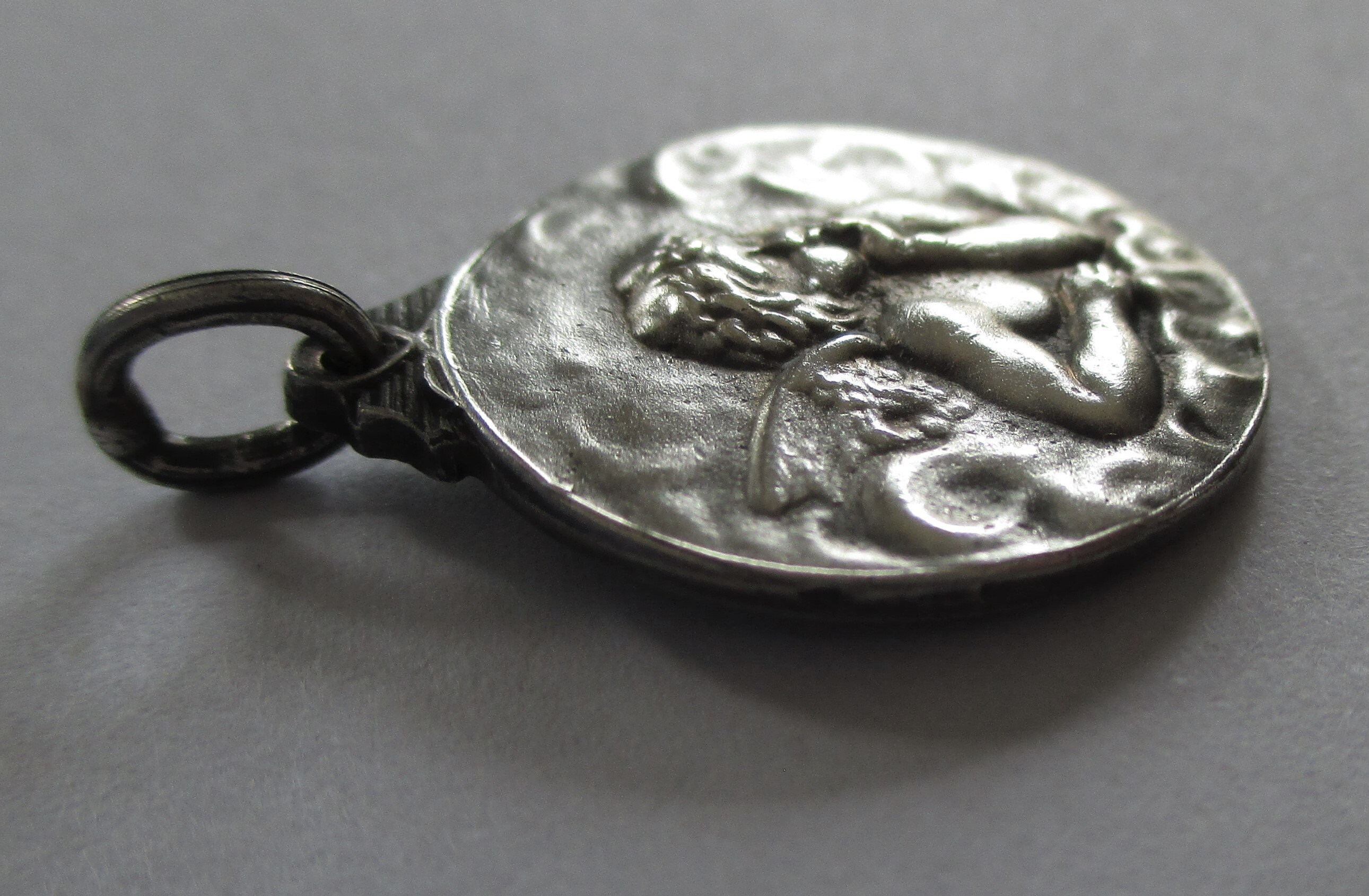Antique Putti Cherub Rafael's Raphael's Angel Charm Pendant Religious ...