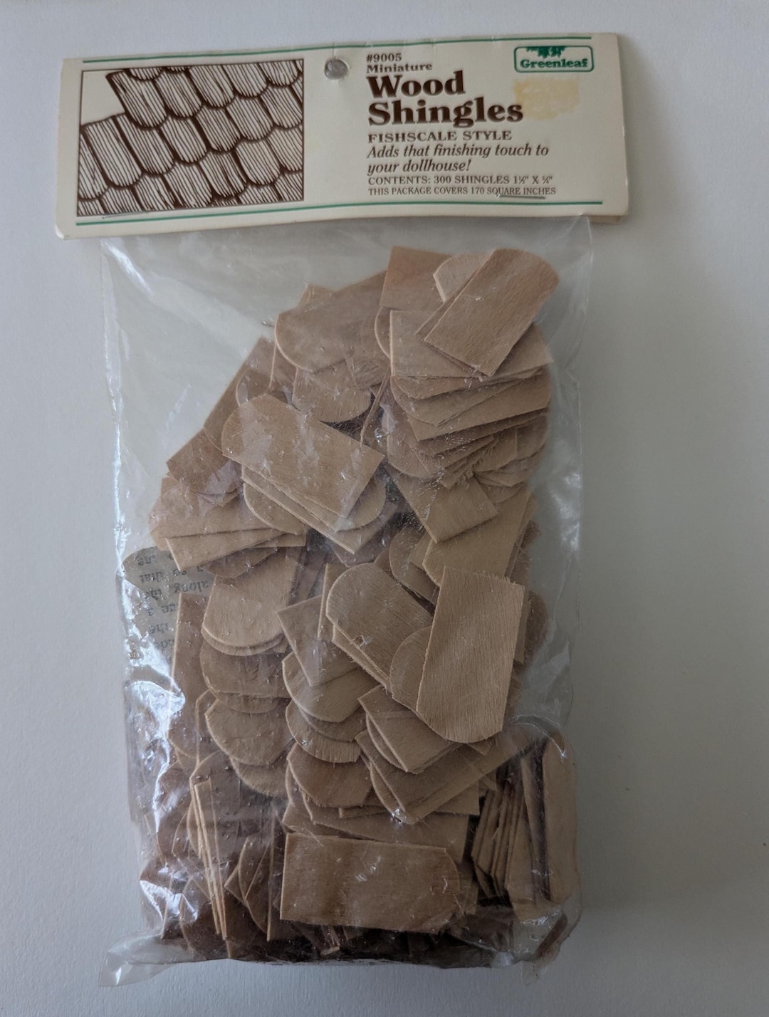 Dollhouse Miniature Fishscale Shingles by Greenleaf - Etsy