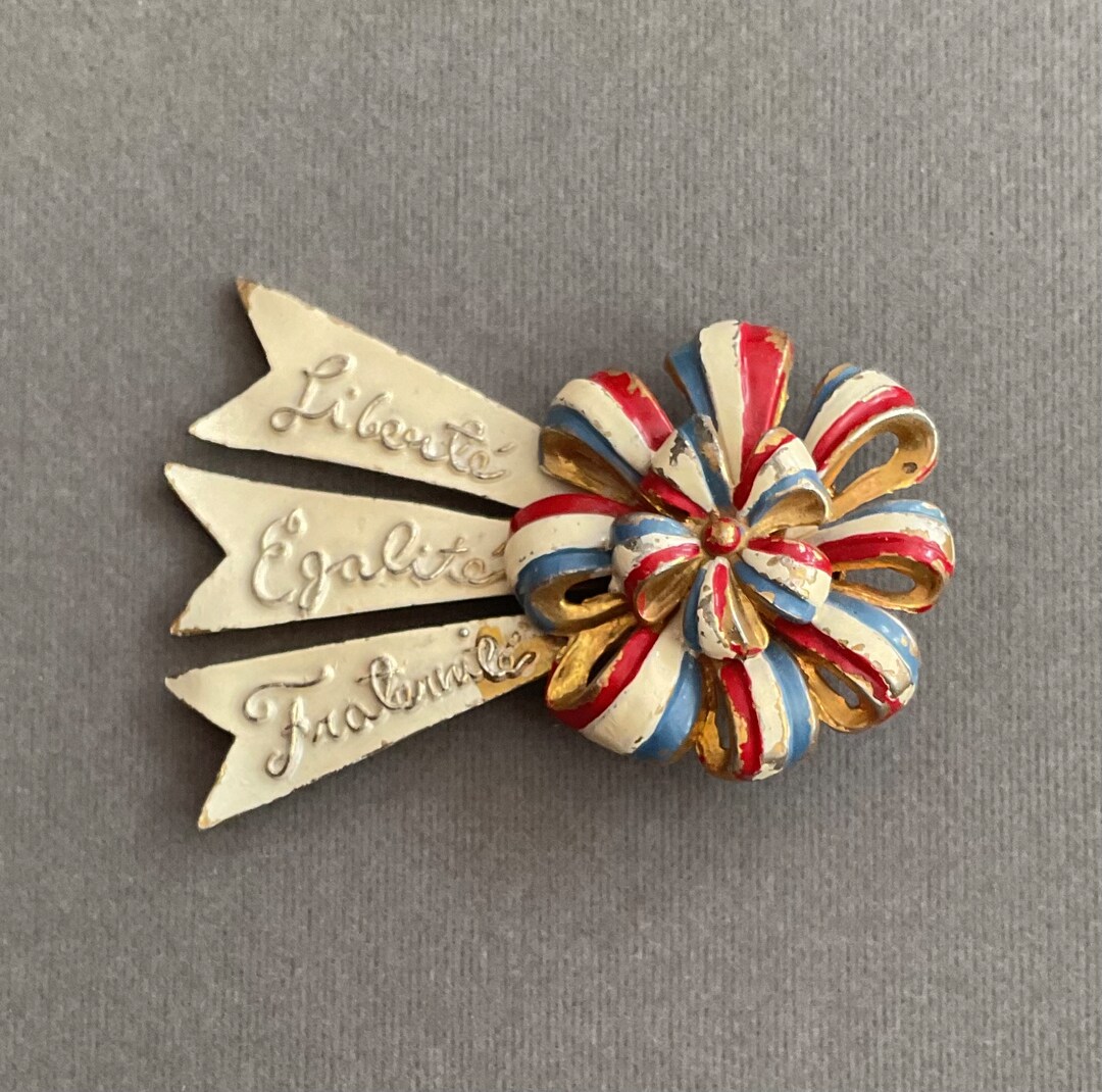 1940s Silson WWII French Cockade Brooch / Lapel Pin - Etsy