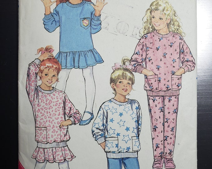 Girls Sweat Suit Pattern, Easy Sewing Pattern, Cute 80s Outfit for ...