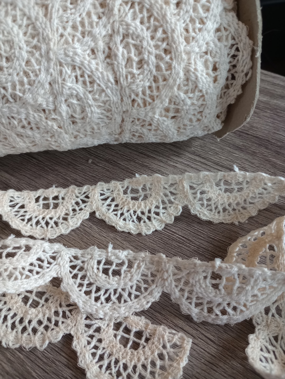 Vintage Ecru Half-circle Cluny Lace Trim. - Etsy