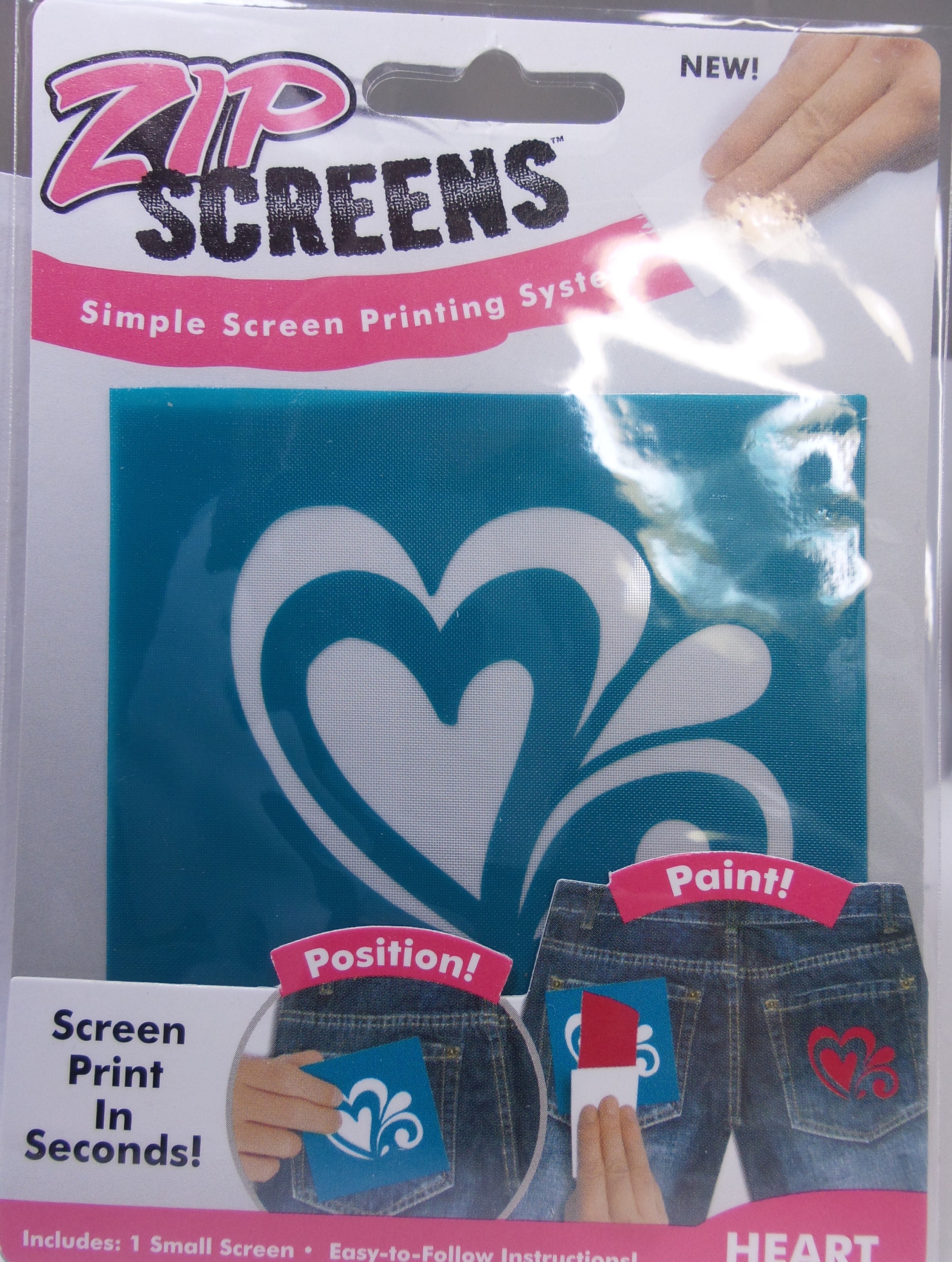 Heart Screen for Diy Screen Printing for Decorating Clothes and Fabric ...