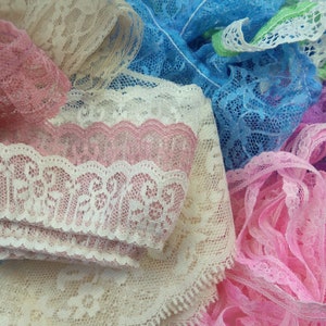 10 Yards of Assorted Lace, Lace by the Yard, Lace Scrap Grab Bag, Lace ...