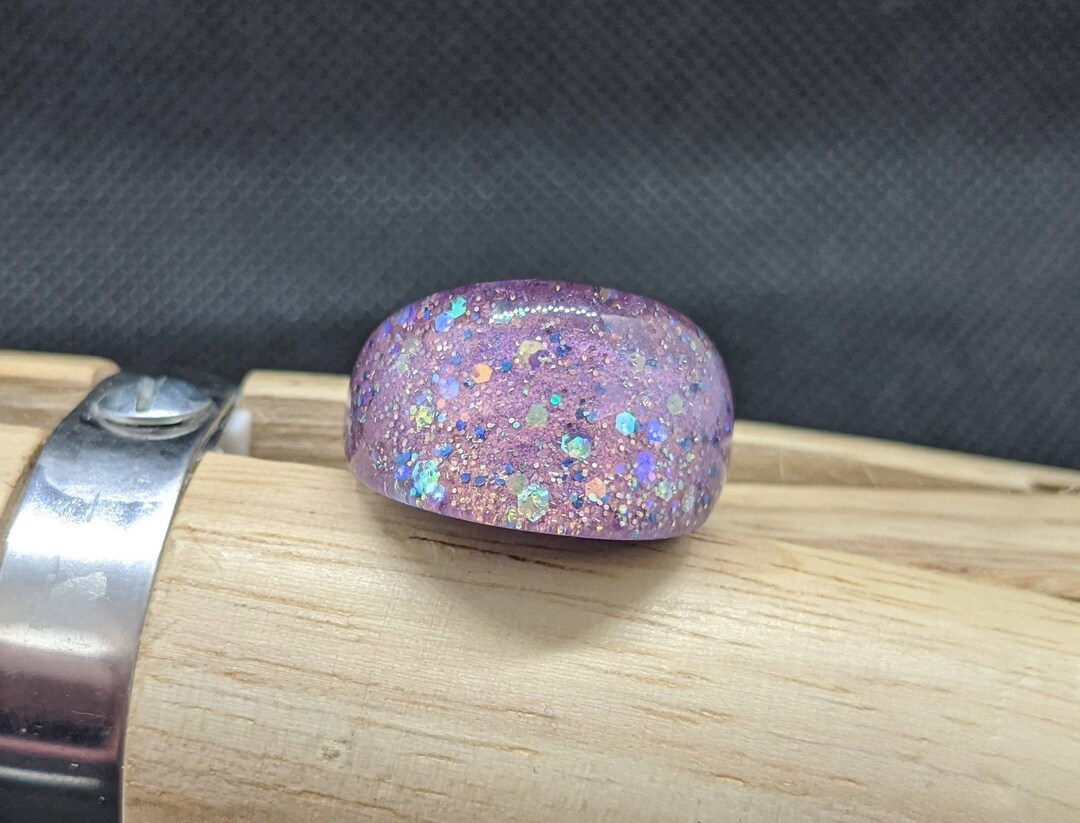 Size 6.5 Lucite Rings, Hand Painted Lucite Rings, Painted Acrylic ...