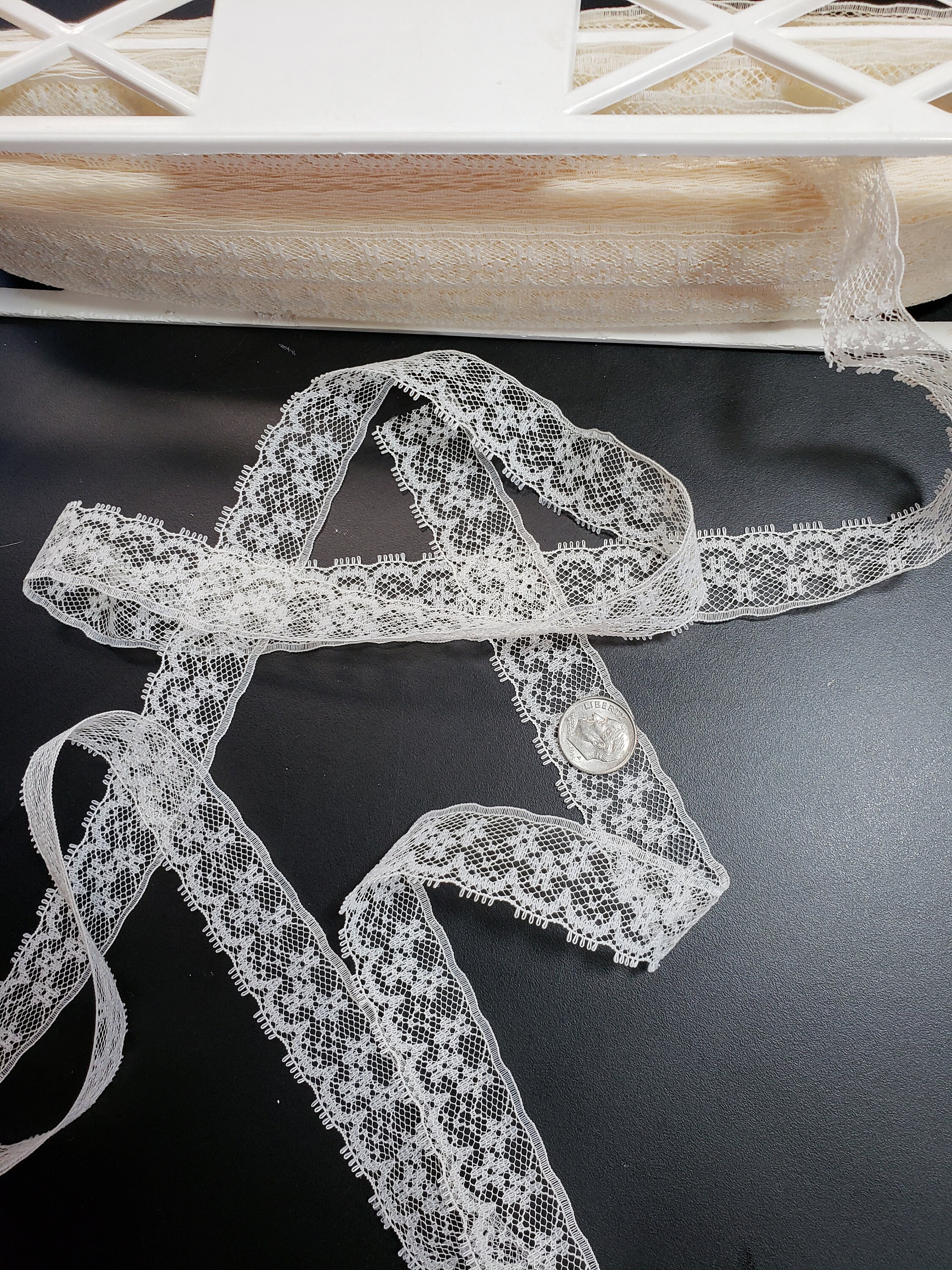 10 Yards of Assorted White Lace, Lace by the Yard, Lace Scrap Grab Bag ...