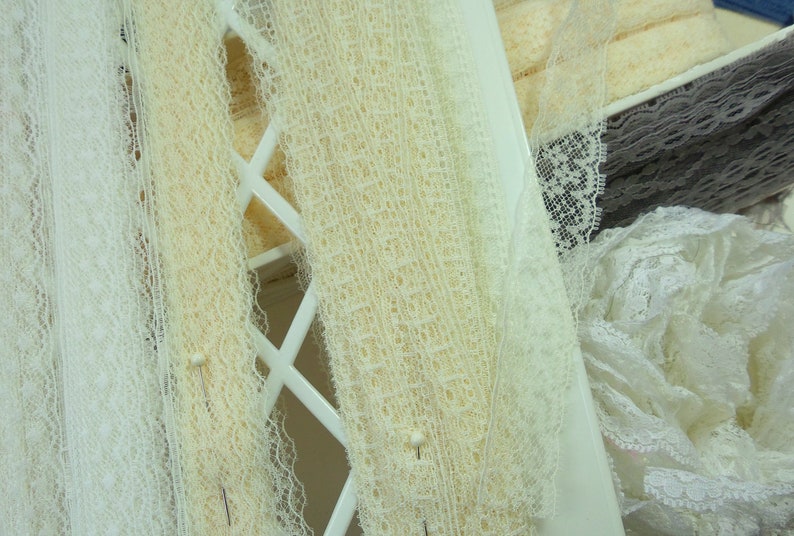 20-30 Yards of Assorted Lace Lace by the Yard Lace Scrap - Etsy