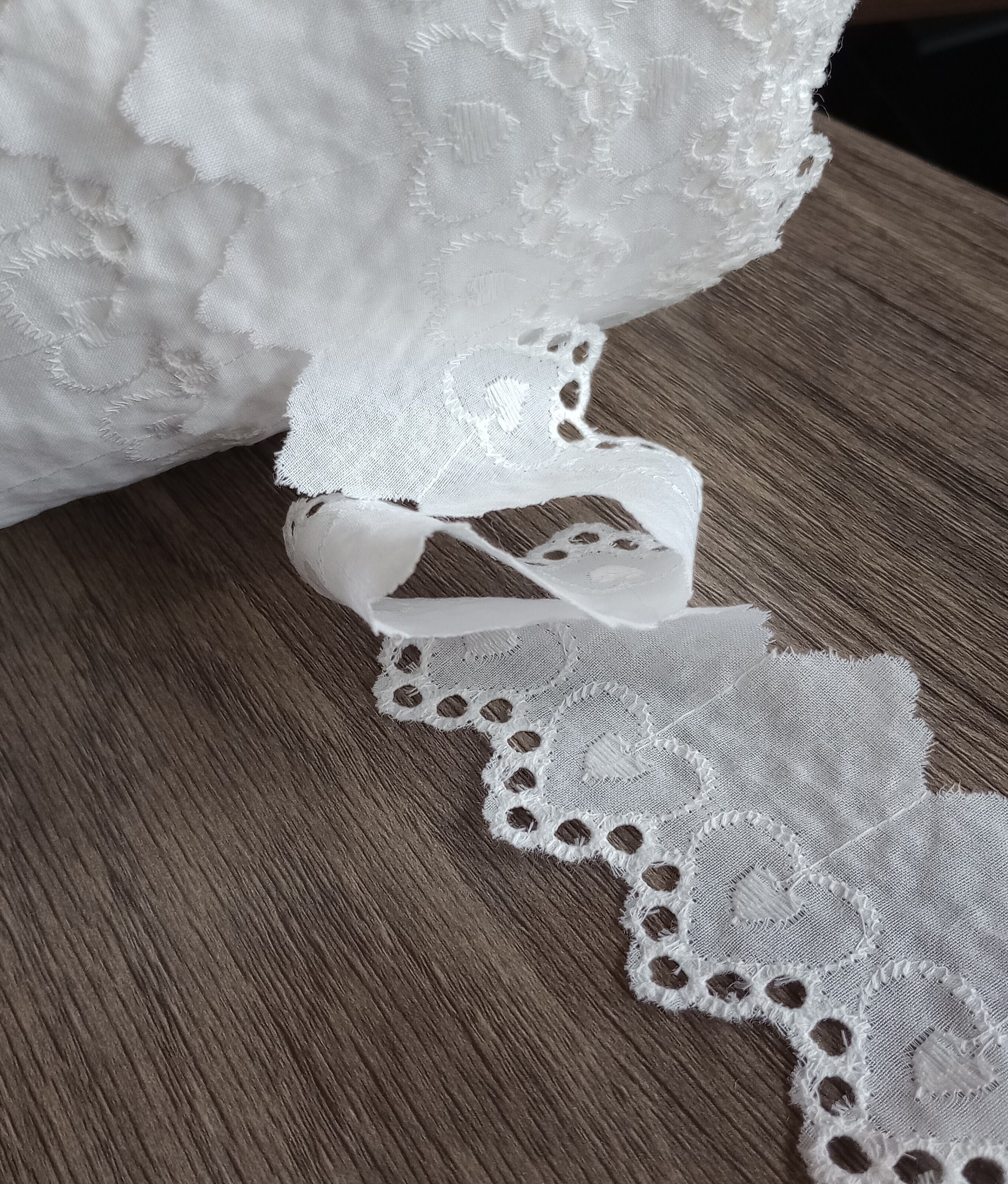 2 Yards Embroidered Heart Eyelet Lace. Sew-on Selvedge Edge Trim. - Etsy