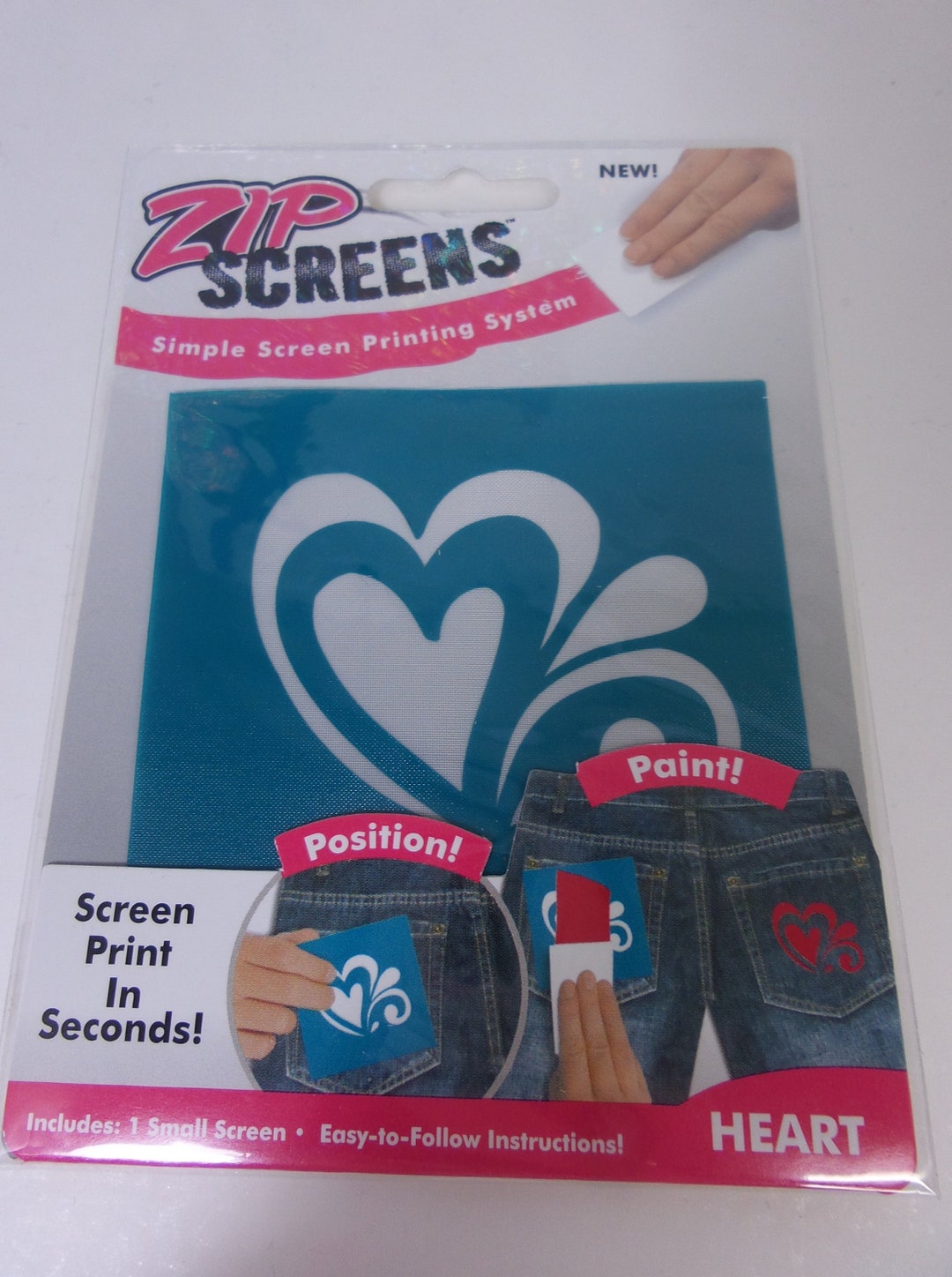 Heart Screen for Diy Screen Printing for Decorating Clothes and Fabric ...