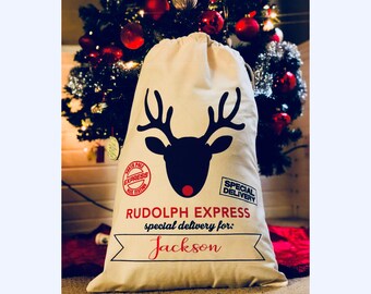 Personalized santa sack | Etsy
