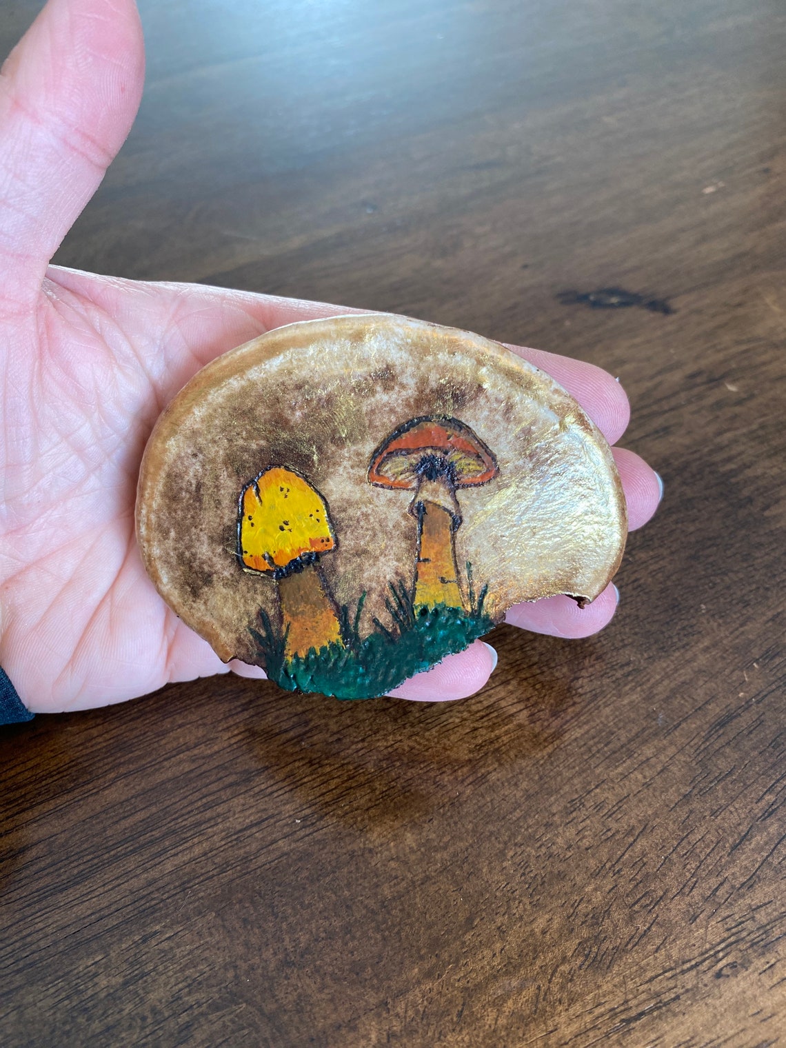 Hand-carved Mushroom Hand-painted Artist Conk Mushroom Art | Etsy Hand-carved Mushroom Hand-painted Artist Conk Mushroom Art | Etsy