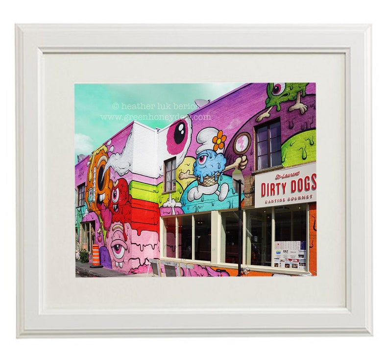 Montreal Smurf Street Mural - Wall Decor - Fine Art Photography Print ...