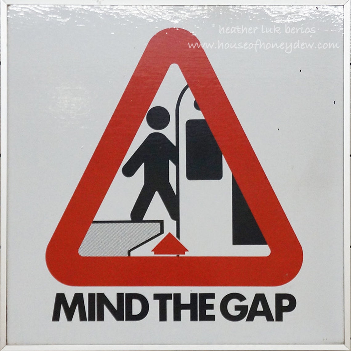 Toronto TTC Photography Mind the Gap Stand Back Trains Sign - Etsy
