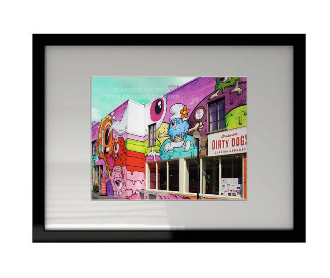 Montreal Smurf Street Mural - Wall Decor - Fine Art Photography Print ...