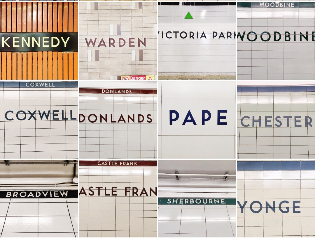 Toronto Bloor Danforth Line Subway Stations Photography Wall Decor Art ...