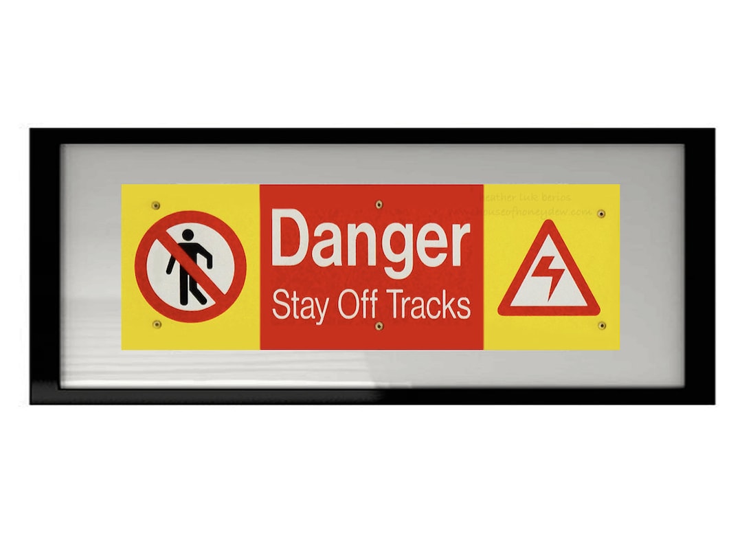 Subway Danger Stay off Tracks Sign Photography, Art, TTC, Toronto ...