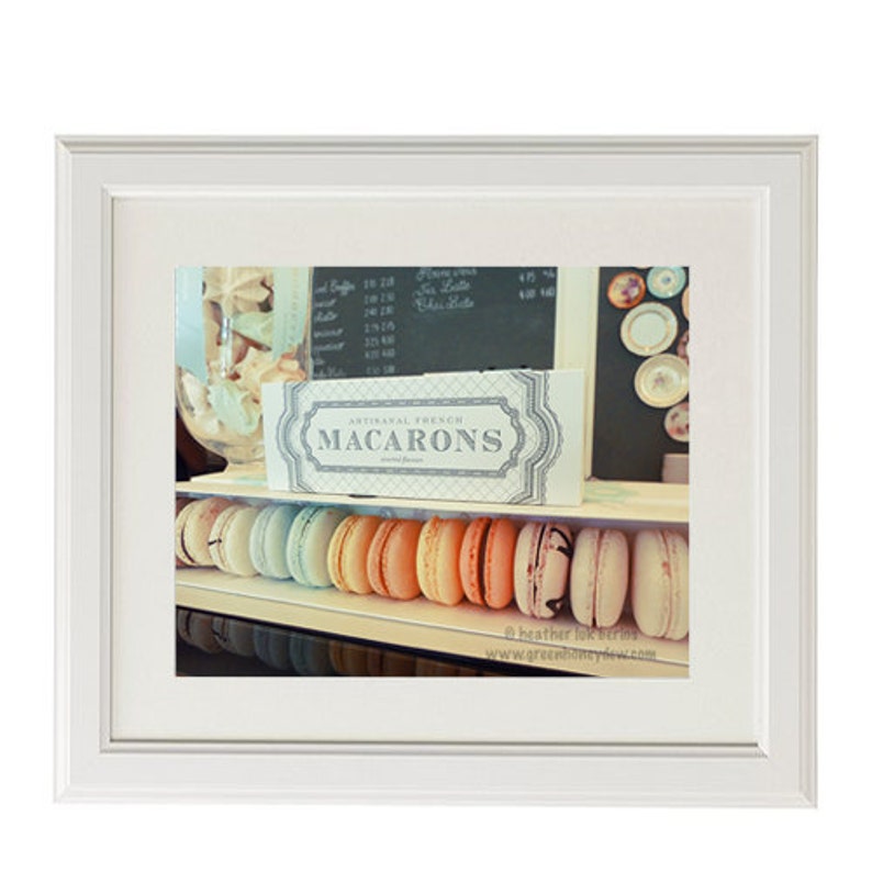 Kitchen Art Macarons Food Cafe Wall Decor Fine Art - Etsy