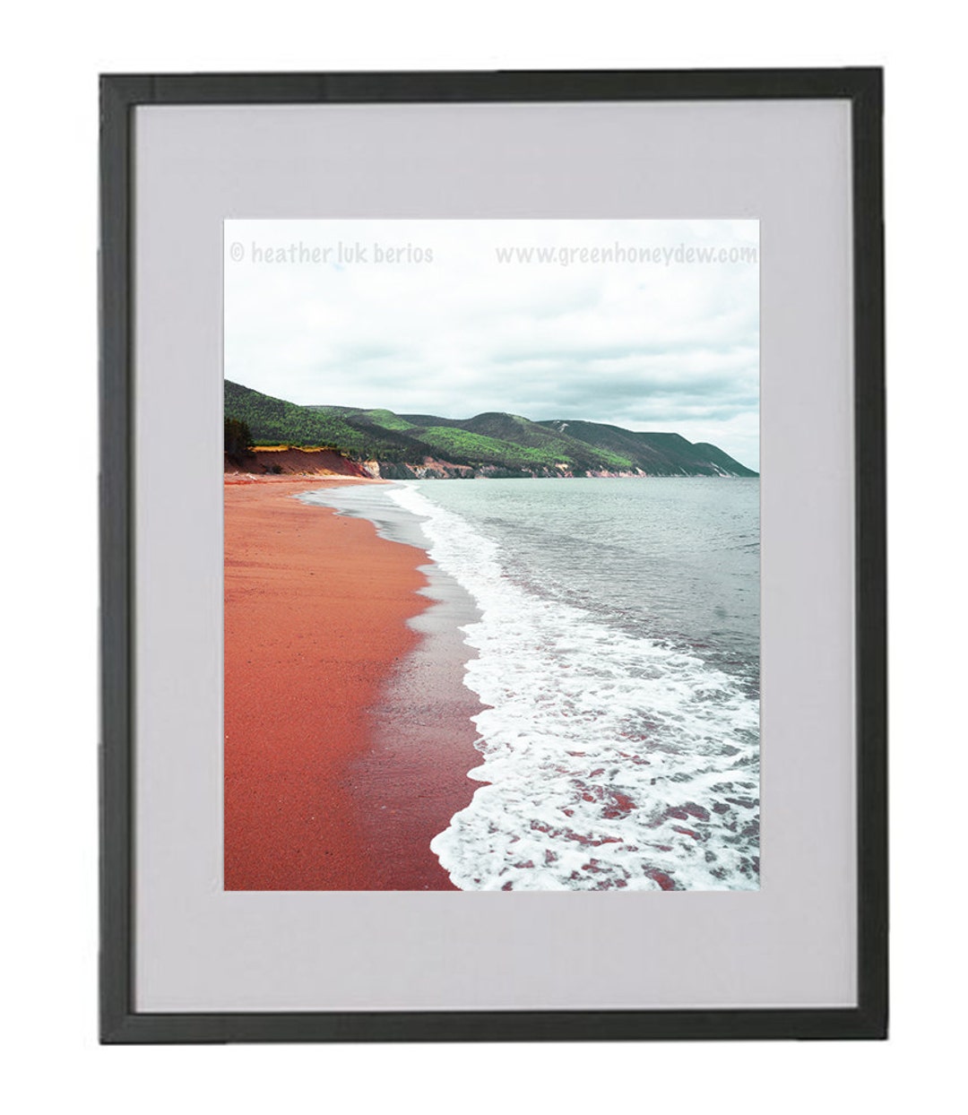 Red Clay Ocean Photography - Wall Decor - Water Landscape Fine Art ...