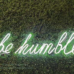 Digital Download - Neon Sign Art - Be Humble Sign Wall Decor - Urban ...