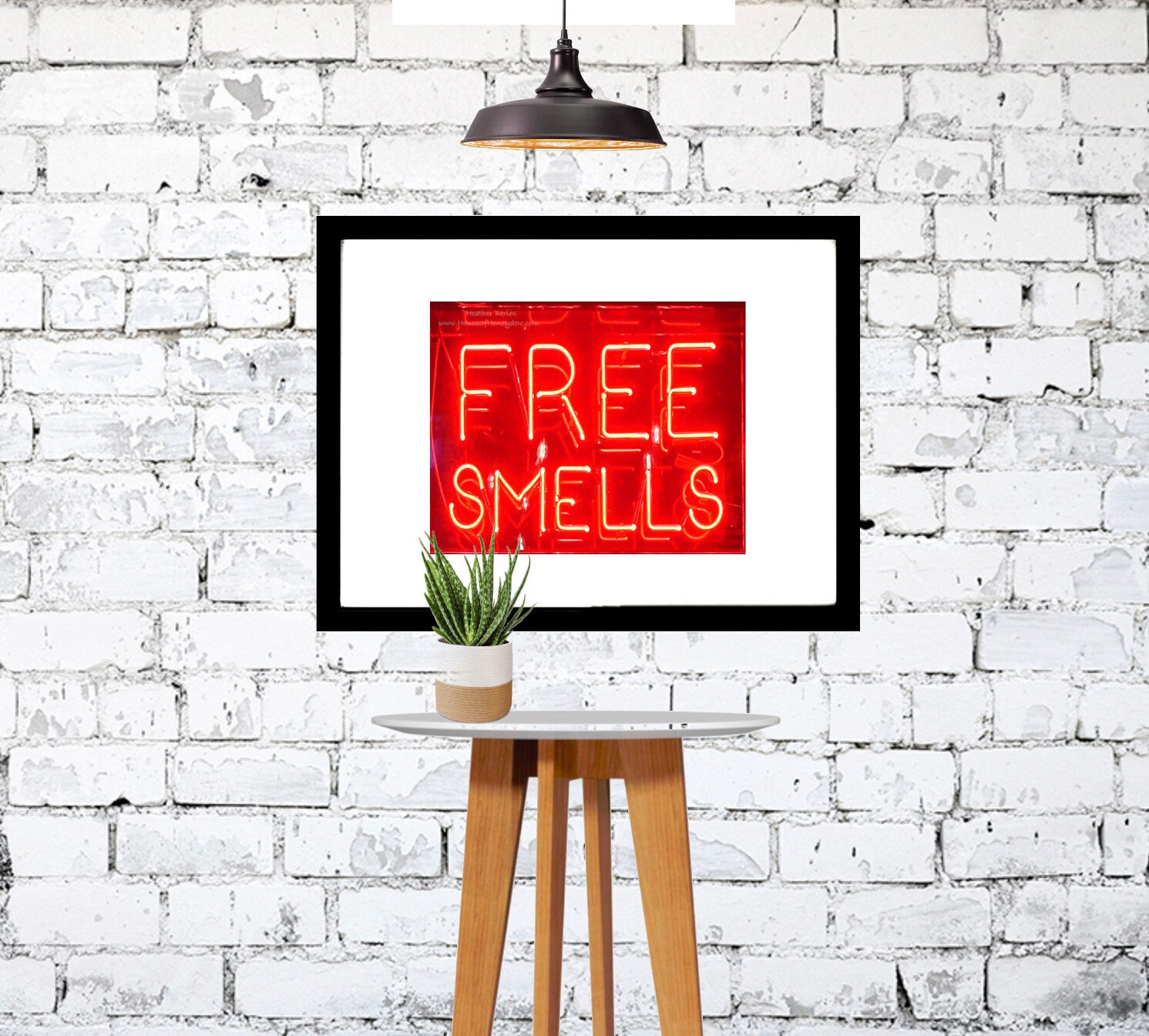 Photography - Neon Sign Art - Free Smells Sign Wall Decor - Photography ...