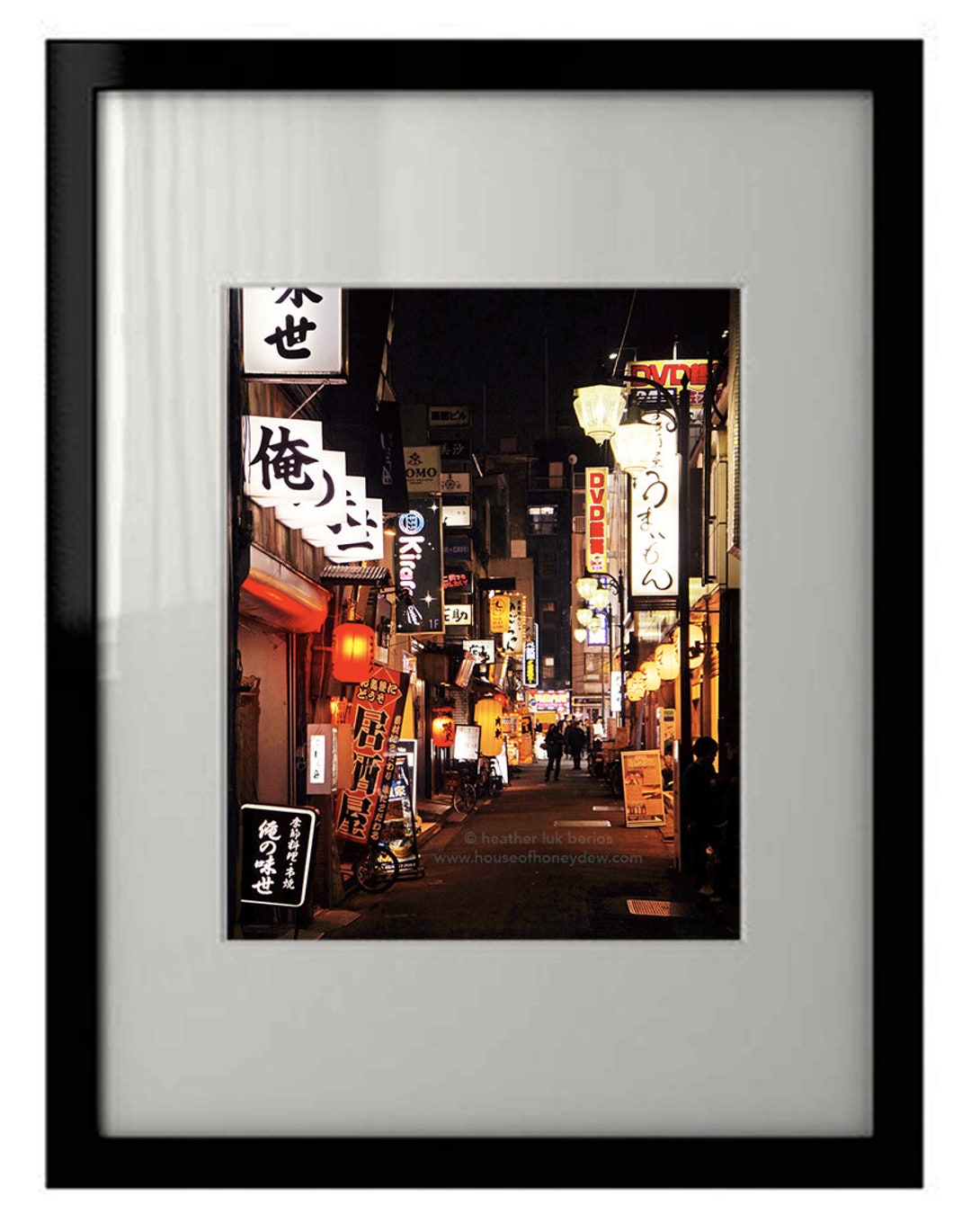 Tokyo Photography - Nightlife Night Neon Sign Japanese Restaurant Bars ...