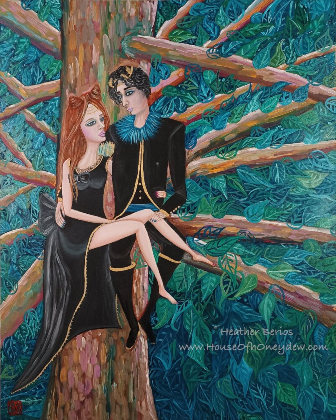 16x20 Original Oil Painting Jude & Cardan, the Cruel Prince, Folk of ...