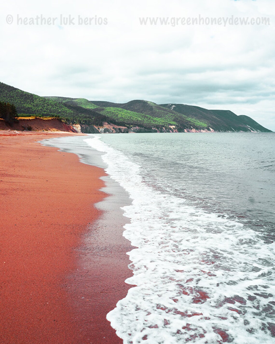 Red Clay Ocean Photography Wall Decor Water Landscape Fine - Etsy
