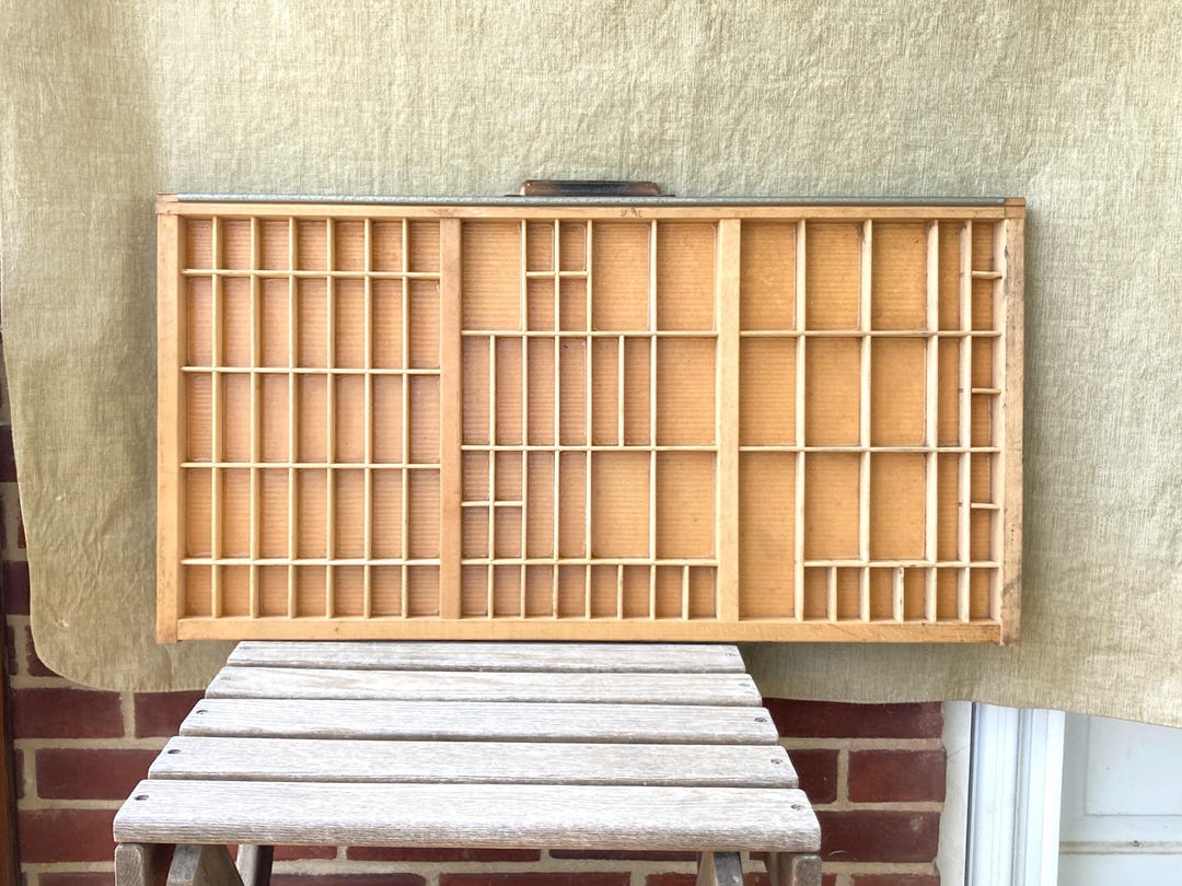 Large Printer's Drawer for Collectibles Display With Industrial Rustic ...