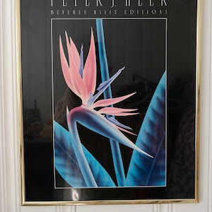 80s Peter J Heer Beverly Hills Edition Bird of Paradise Print - Etsy