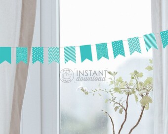 Teal banner | Etsy