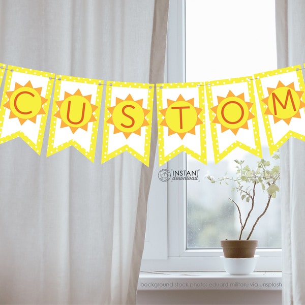 Sunshine Banner - Etsy